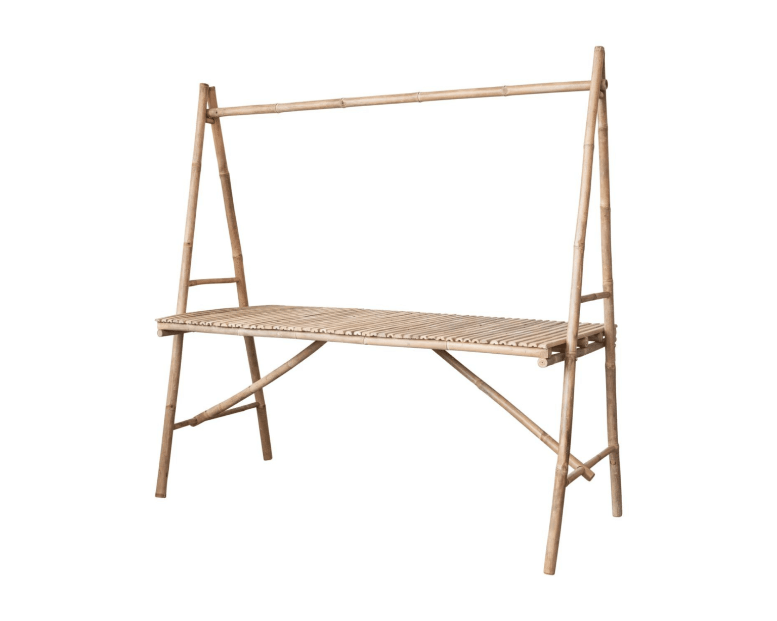 Bamboo Table w/ Overhead Rod – Motif Event Rentals