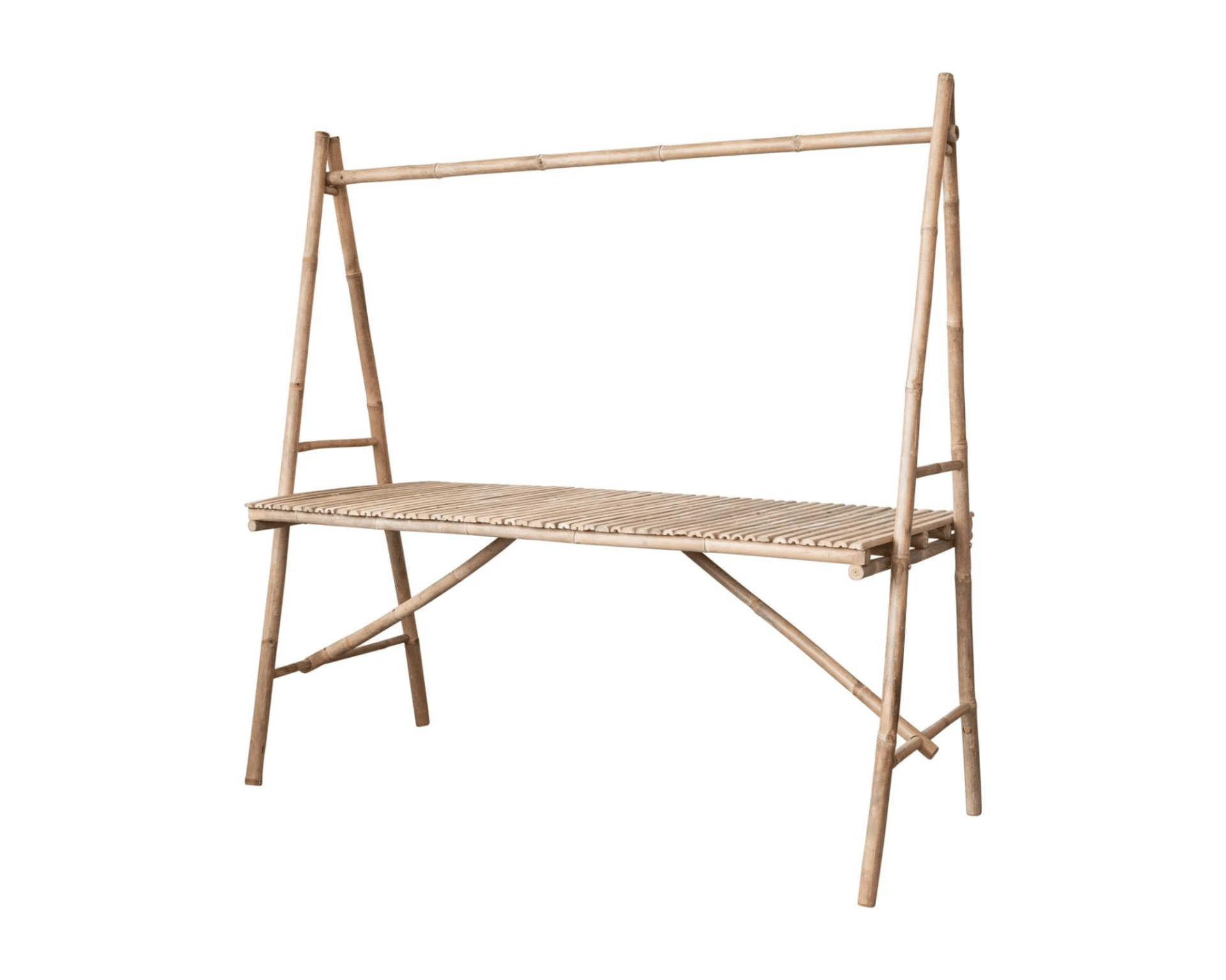 Bamboo Table w/ Overhead Rod – Motif Event Rentals